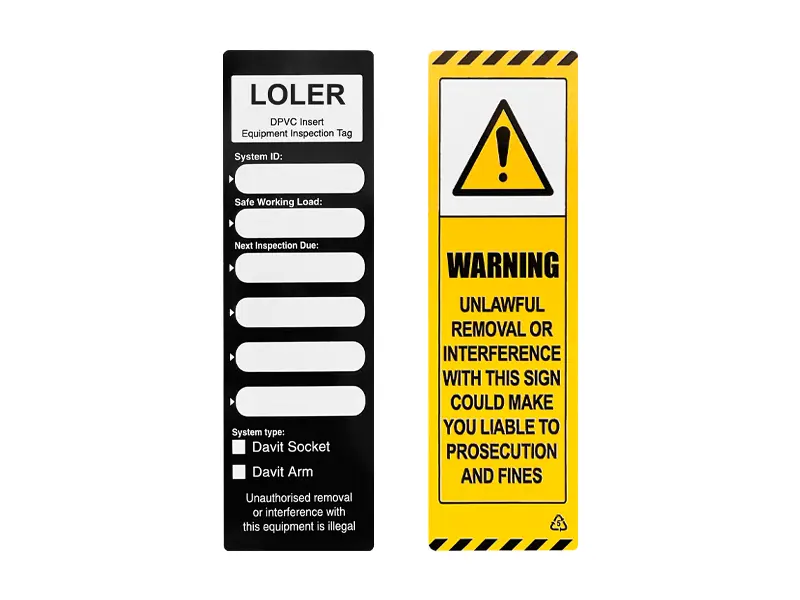 LOLER Inspection Tags | Heavy-Duty Compliance Tags