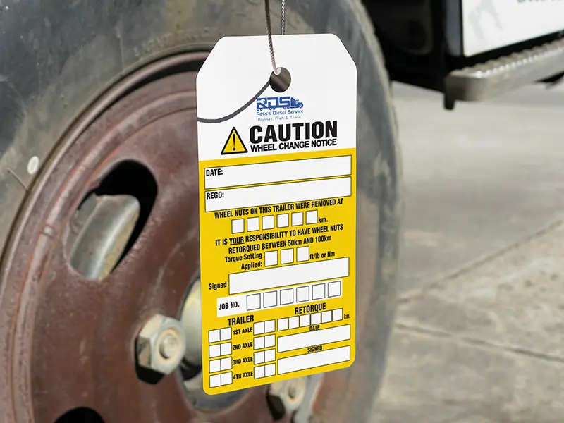 Wheel Torque Tags