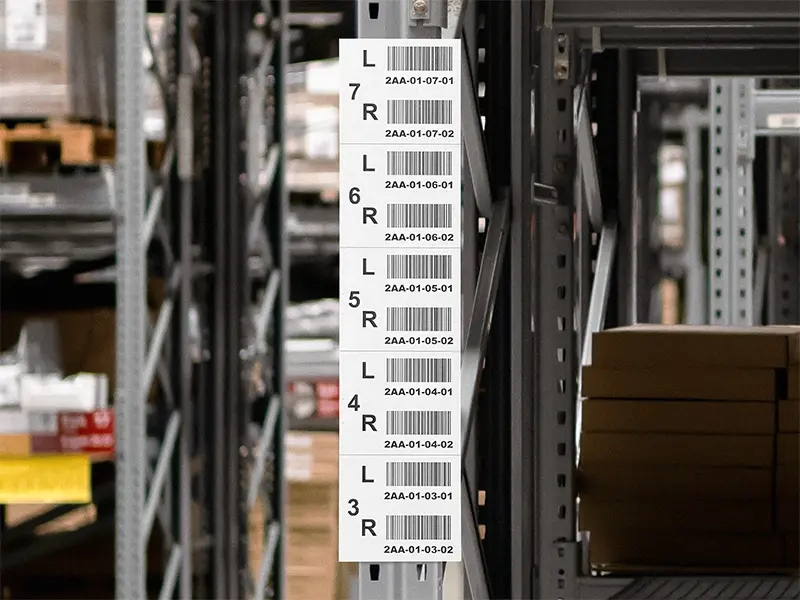 Magnetic Warehouse Labels